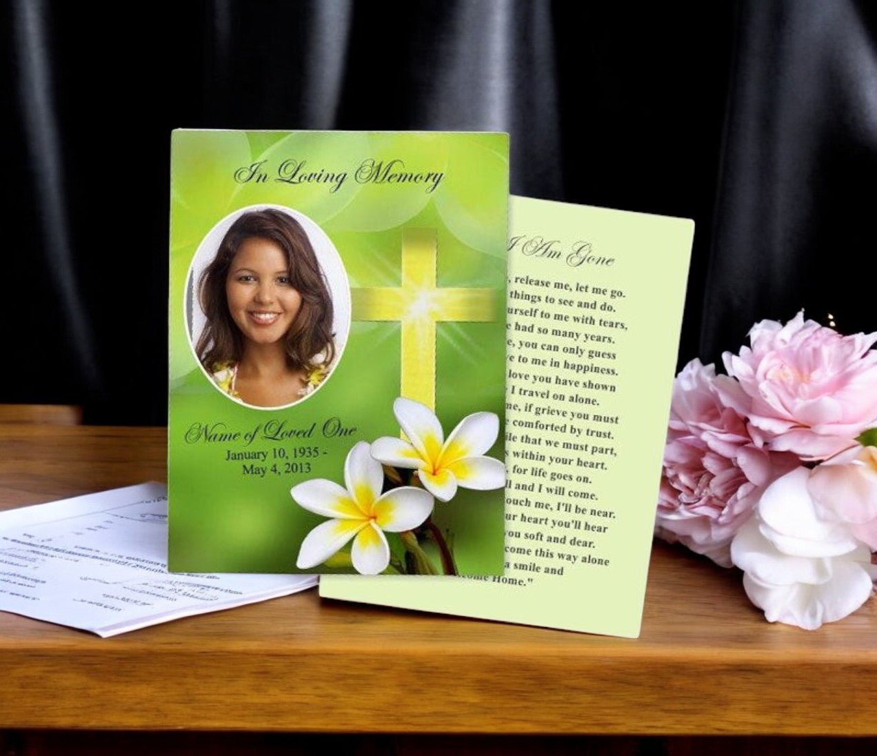 DIY Memorial Cards - Memorial Card Templates – Funeral Program-Site ...