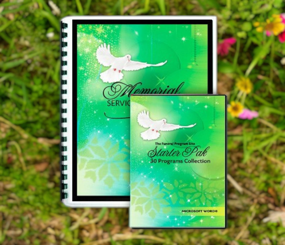 Basic Starter30 BiFold Funeral Program Package Software – Funeral ...