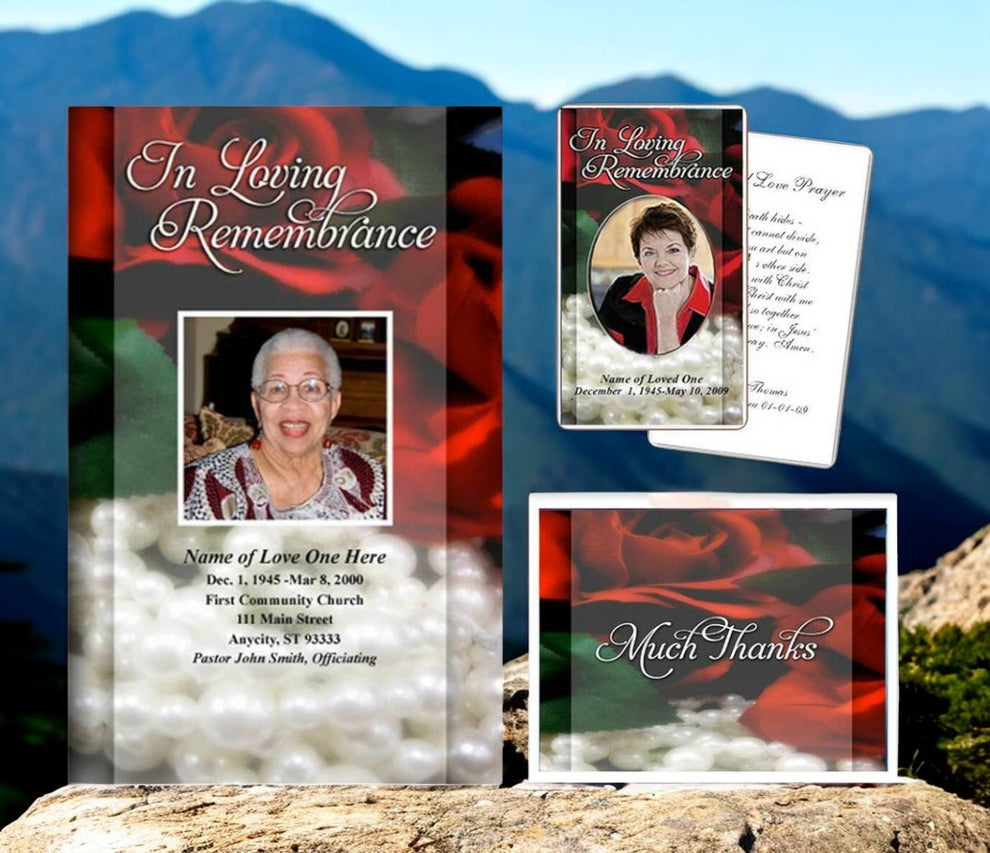 Funeral Stationery Templates Set - Elegance – Funeral Program-Site ...