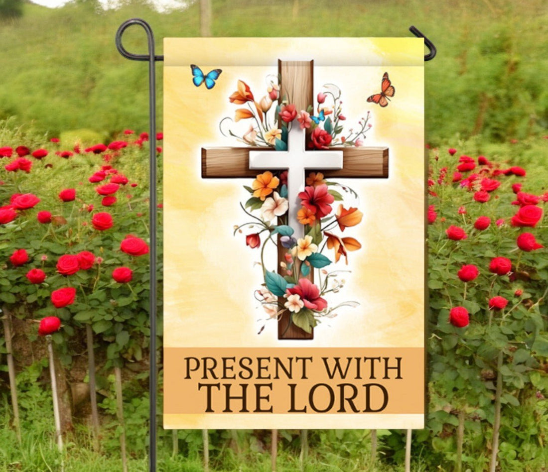 Cross Garden or Cemetery Flag – Funeral Program-Site Funeral Programs ...