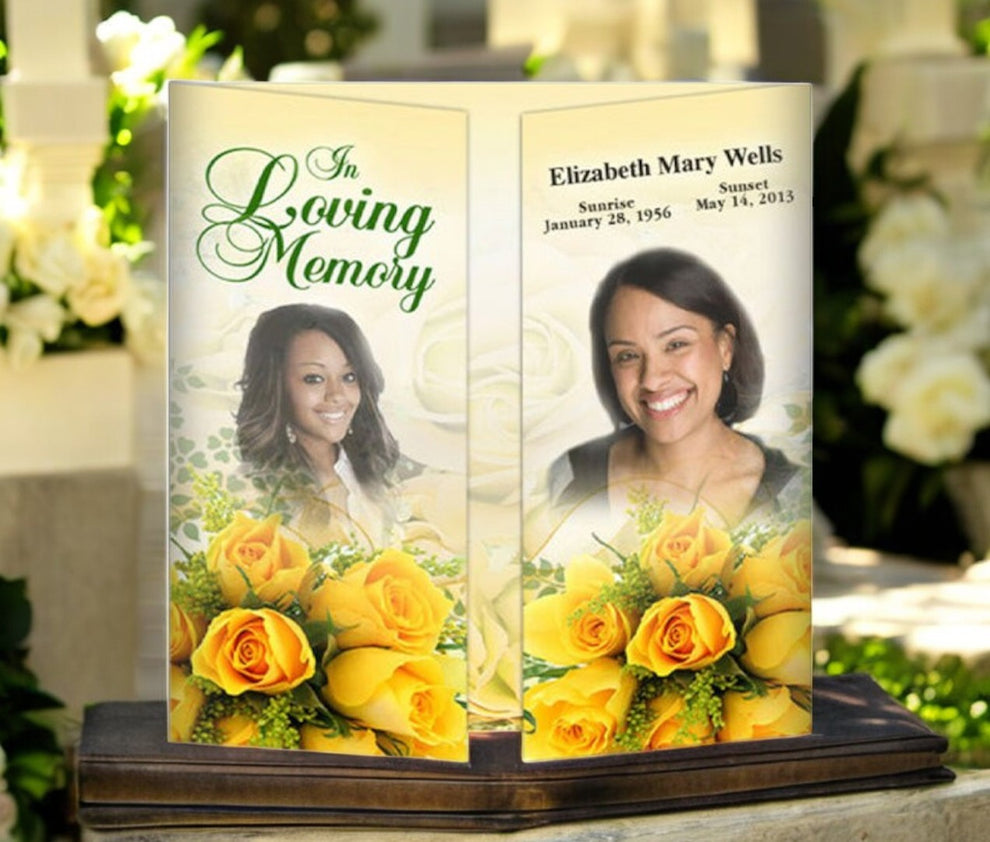 Custom Funeral Program Cover Gatefold Template – Funeral Program-Site ...