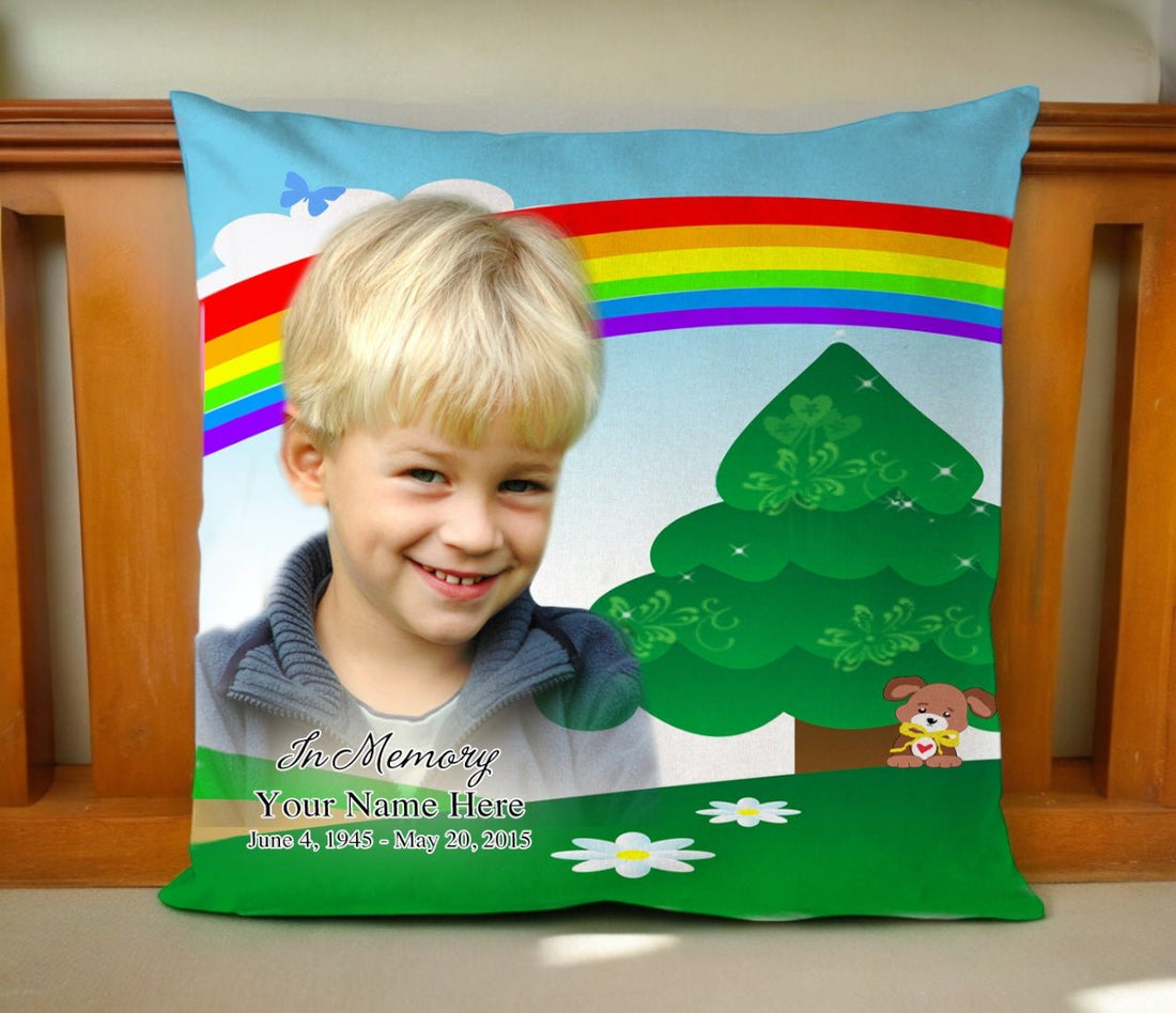 Delight In Loving Memory Memorial Pillow - The Funeral Program Site ...