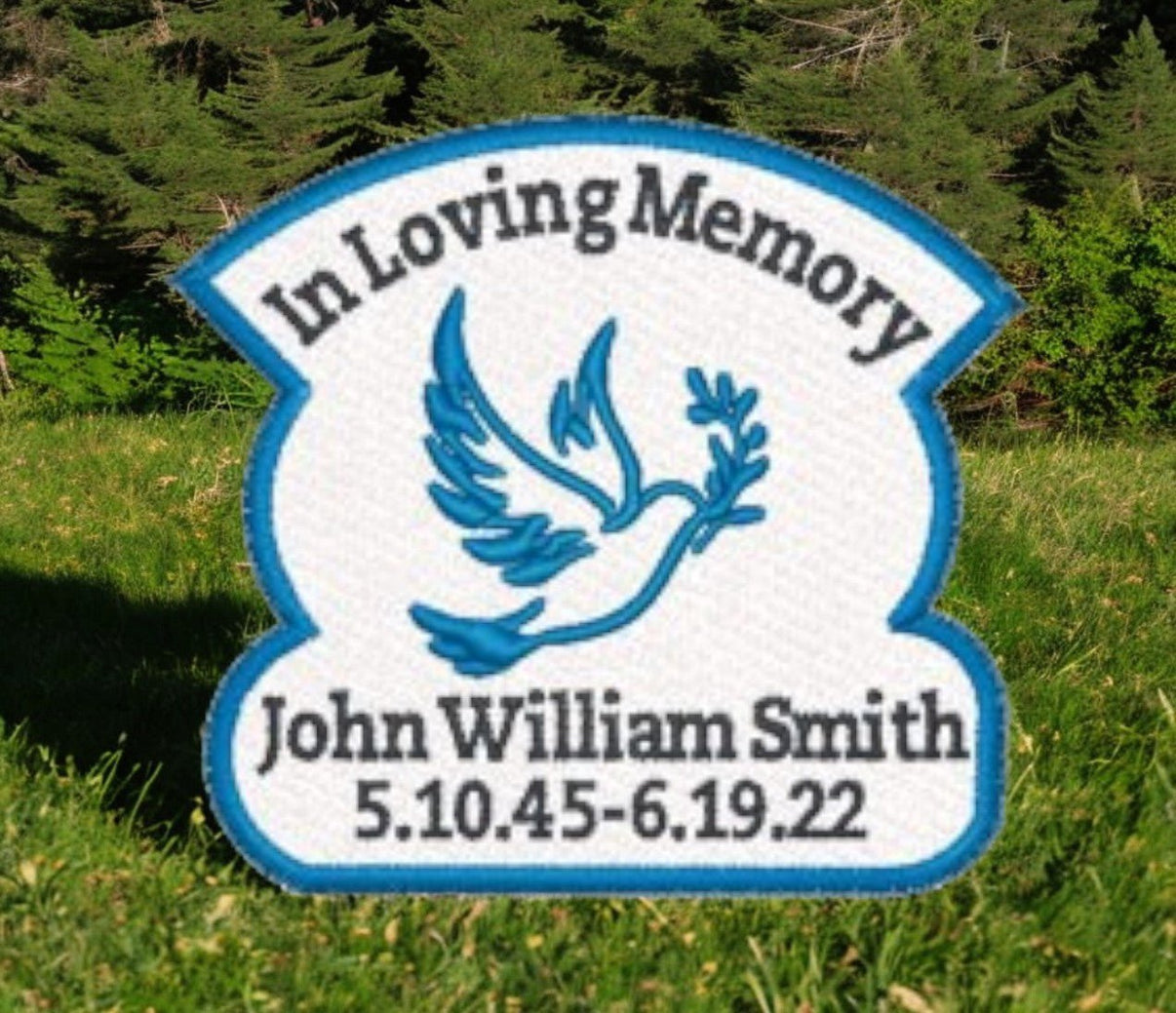 Crest Wings of Gold In Loving Memory Patch | Funeral Program Site ...