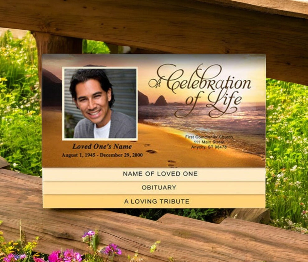 Footprint 8-Sided Bottom Fold Graduated Program Template – Funeral ...