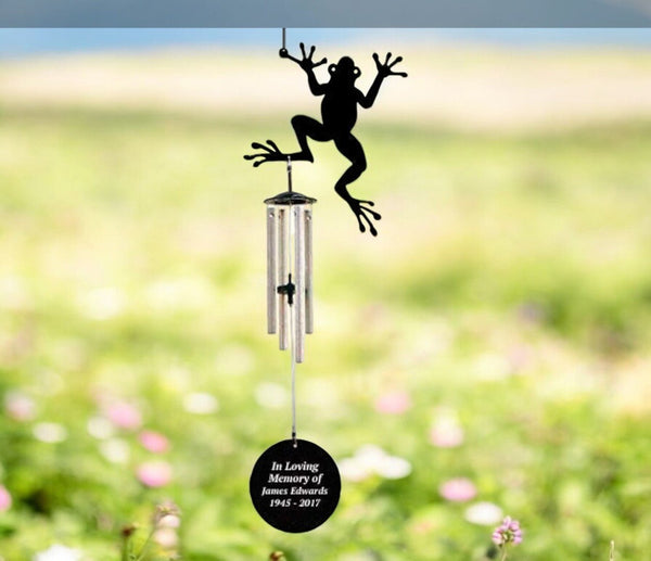 Personalized Silhouette In Loving Memory Memorial Wind Chimes – Funeral ...