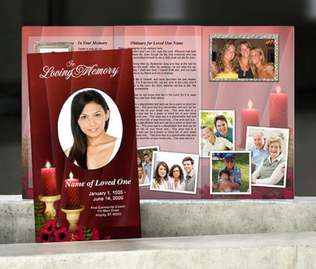 DIY Funeral Brochures - Funeral Brochure Templates – Funeral Program ...