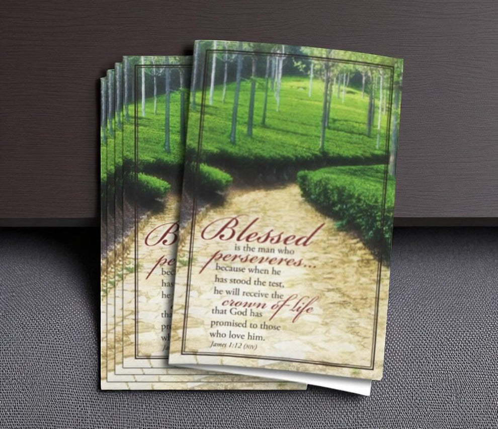 Blessed Is The Man Funeral Funeral Paper (Pack of 25) – Funeral Program ...