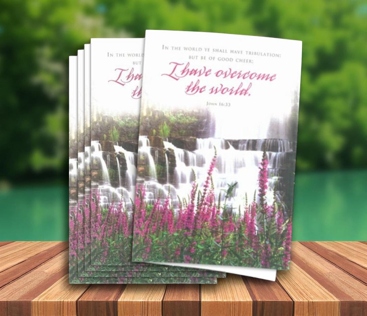 Overcome World Funeral Program Paper (Pack of 25) – Funeral Program ...