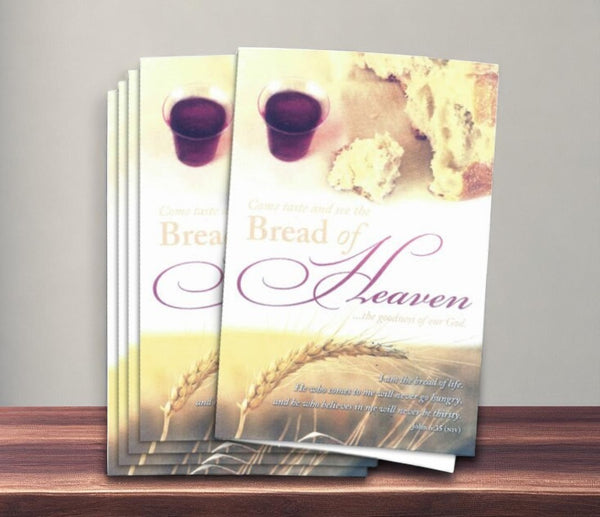 Bread of Heaven Funeral Program Paper (Pack of 25) – Funeral Program ...