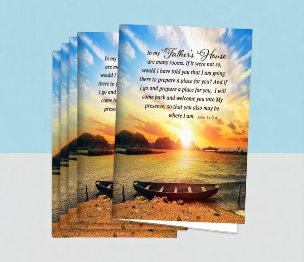 Father's House Funeral Program Paper (Pack of 25) – Funeral Program ...