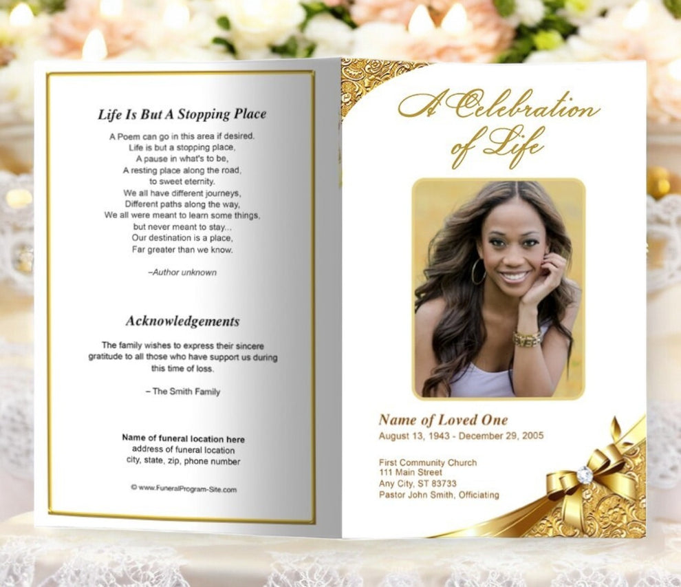 Royalty Funeral Program Template | Funeral Program Site – Funeral ...