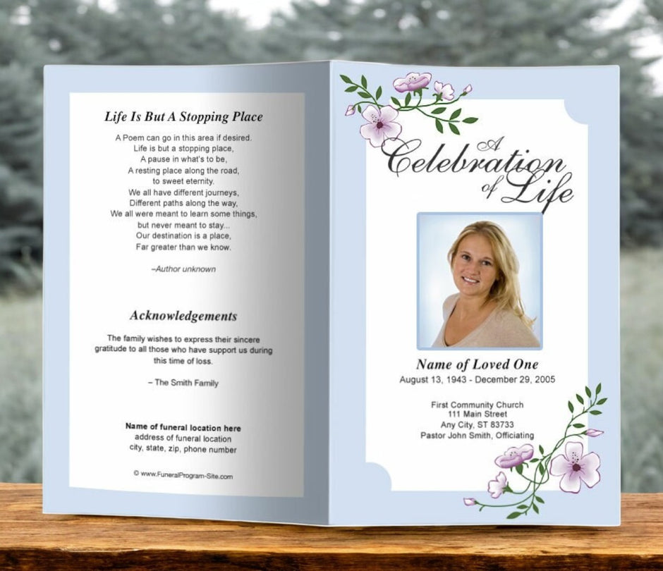 DIY Funeral Bulletins - Funeral Bulletin Templates – Funeral Program ...