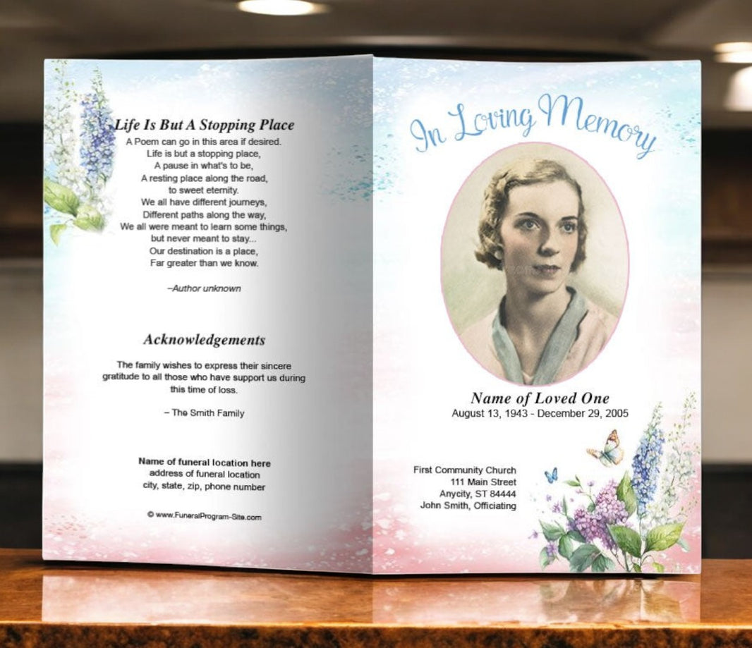 DIY Funeral Program Templates – Funeral Program-Site Funeral Programs ...