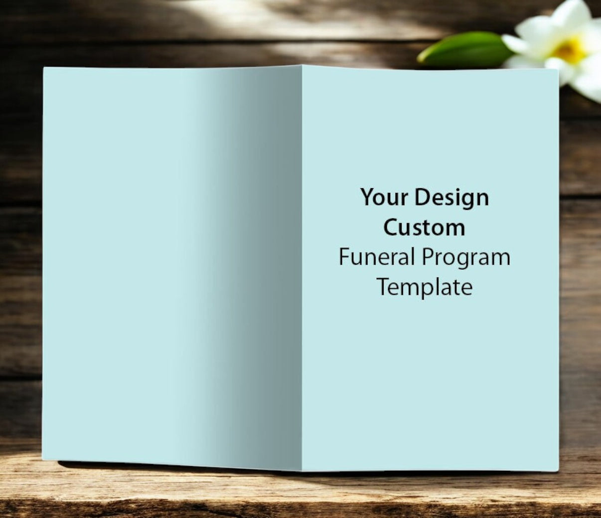 Custom Bifold Funeral Program Background Template – Funeral Program ...
