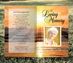 Sunrise Funeral Program Template – Funeral Program-Site Funeral ...