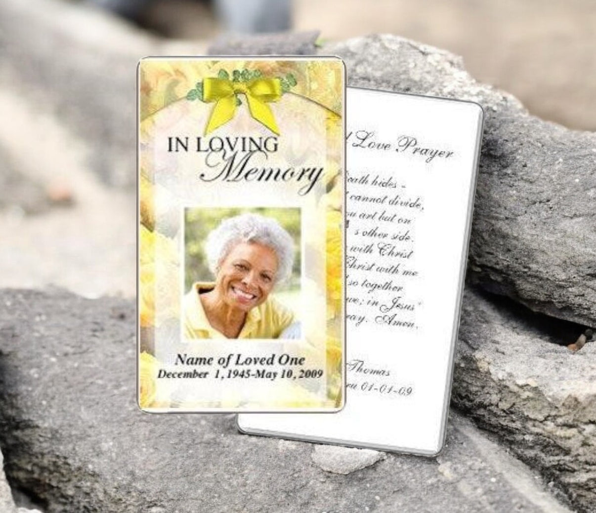 Joyful Prayer Card Template – Funeral Program-Site Funeral Programs ...