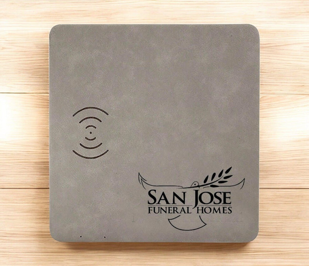 Leather Suede Personalized Cell Phone Charging Mat - The Funeral ...