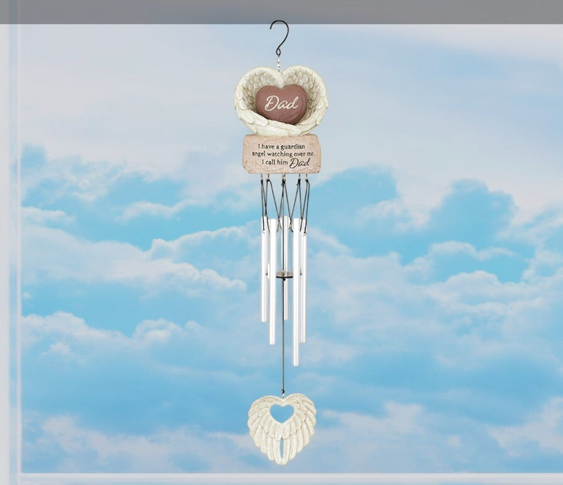 Memorial Wind Chime Dad Heart Guardian Angel – Funeral Program-Site ...