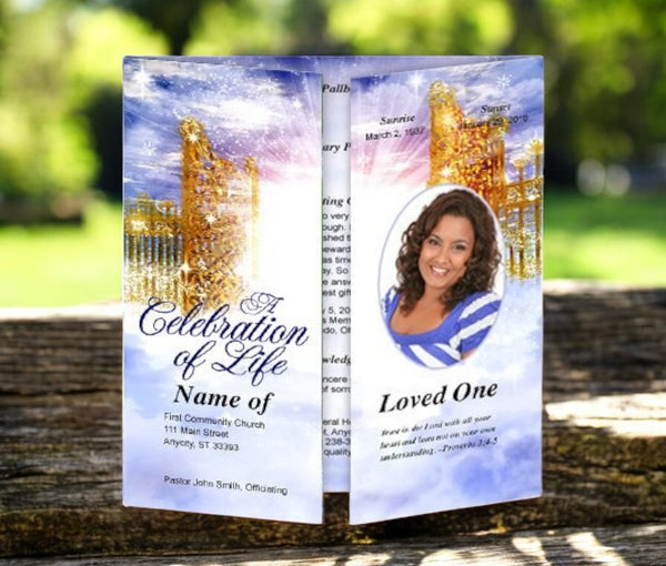 Pathway Gatefold Funeral Program Template – Funeral Program-Site ...
