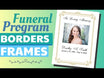 Borderline Funeral Program Template | DIY Funeral Programs – Funeral ...