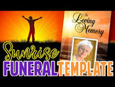 Sunrise Funeral Program Template – Funeral Program-Site Funeral ...