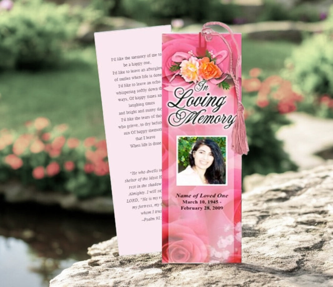 DIY Memorial Bookmarks – Funeral Program-Site Funeral Programs & Templates