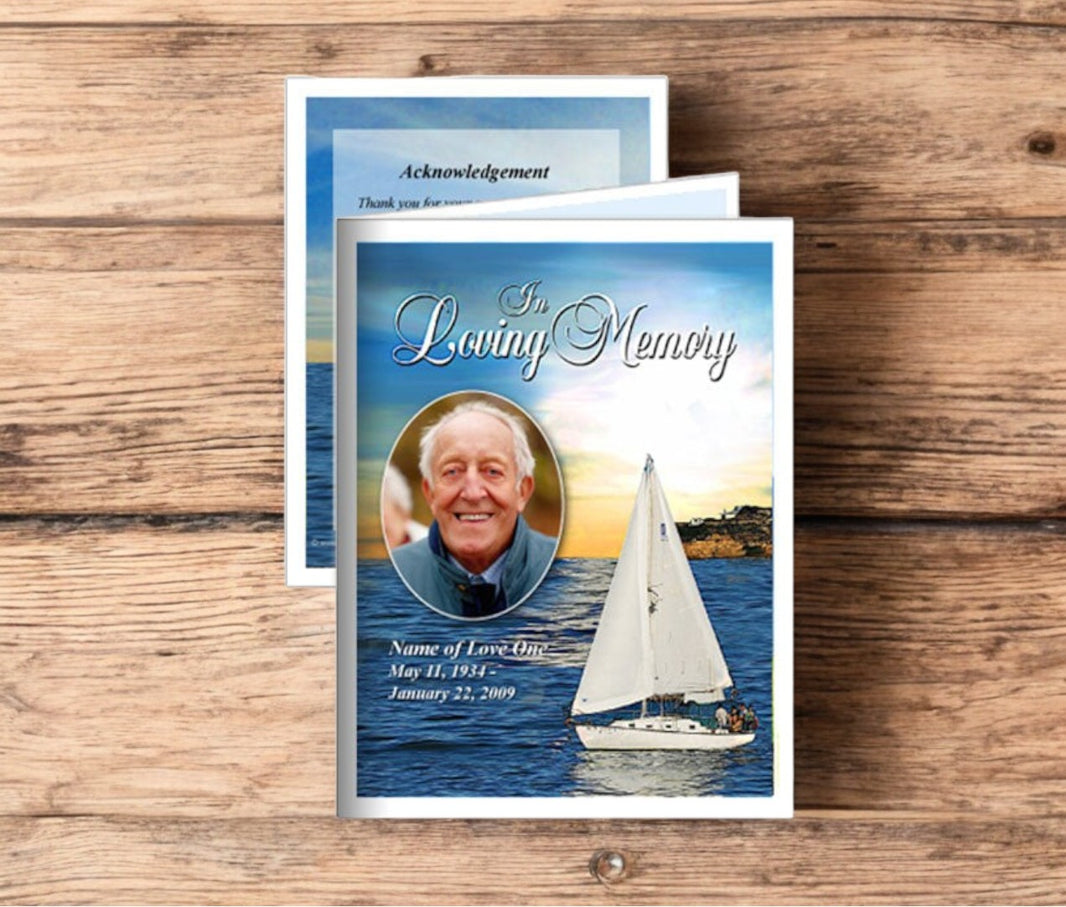 DIY Memorial Cards - Memorial Card Templates – Funeral Program-Site ...