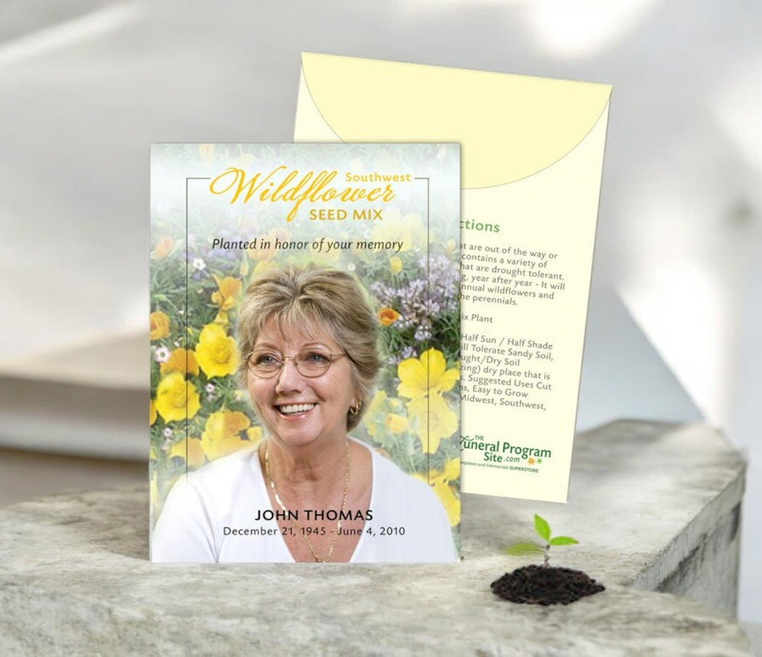 Southwest Custom Memorial Seed Packet (Pack of 10) - The Funeral ...