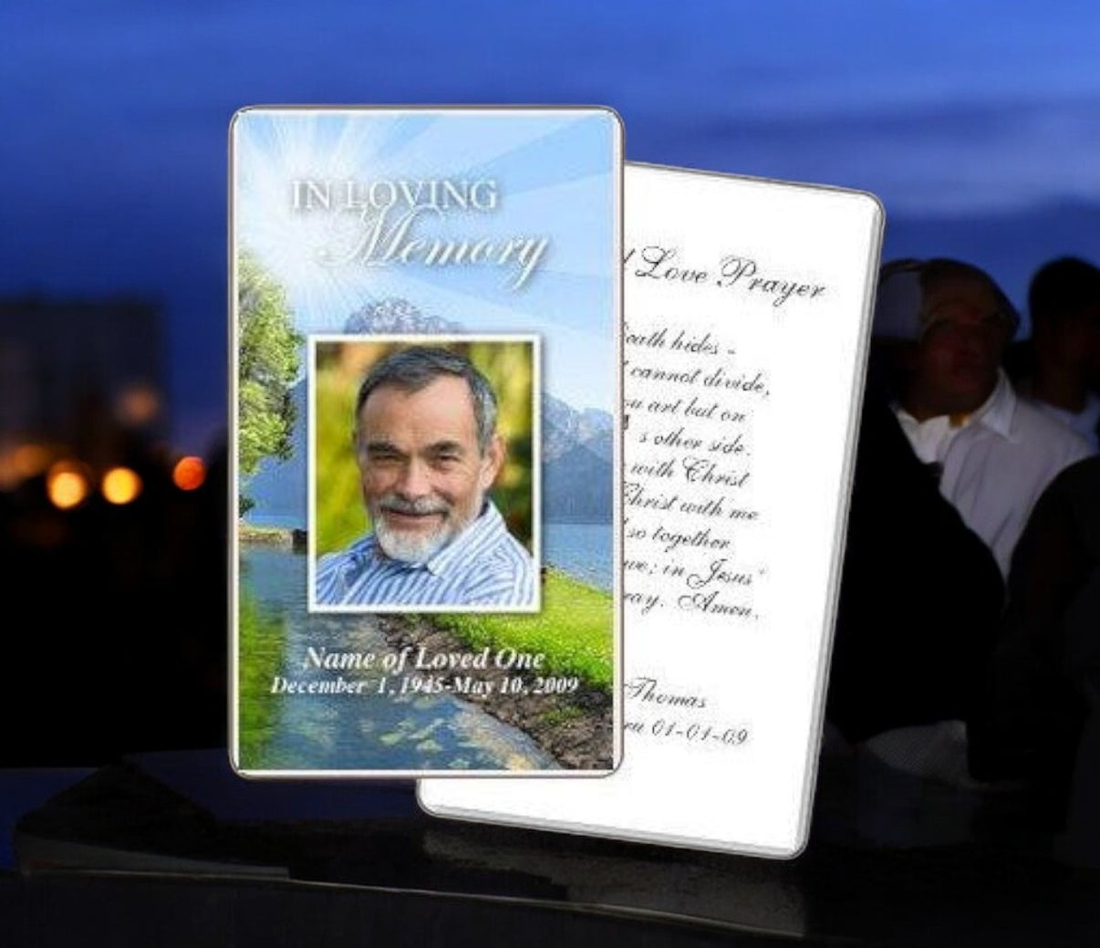 Reflection Prayer Card Template – Funeral Program-Site Funeral Programs ...