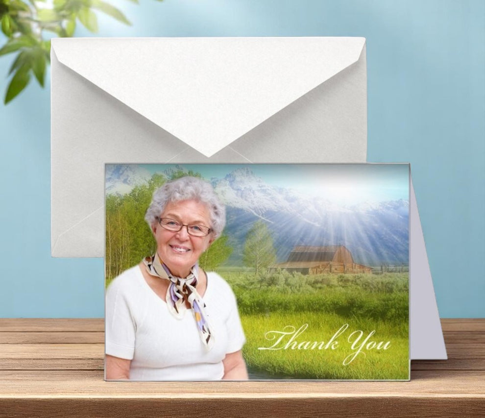 Funeral Thank You Card Design & Print Tranquil (Pack of 50) – Funeral ...