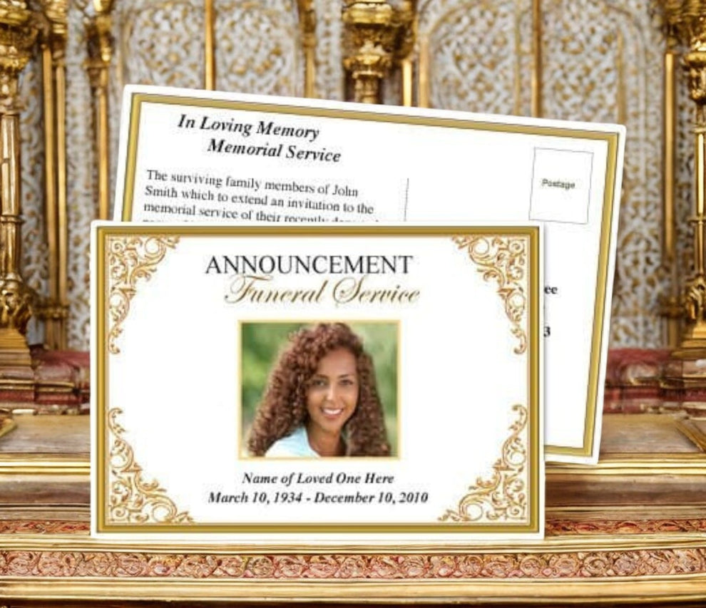 Tribute Funeral Announcement Template – Funeral Program-Site Funeral ...