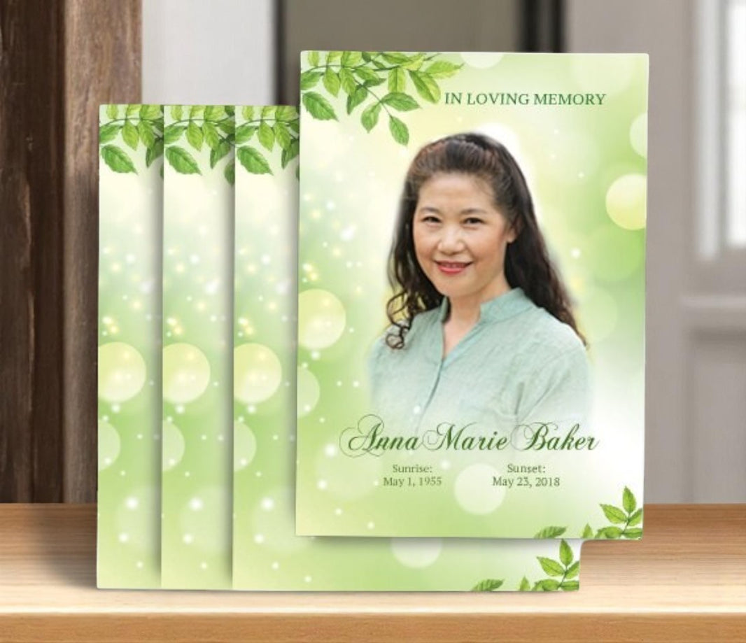 Done For You Memorial Cards Design & Printing – Funeral Program-Site ...