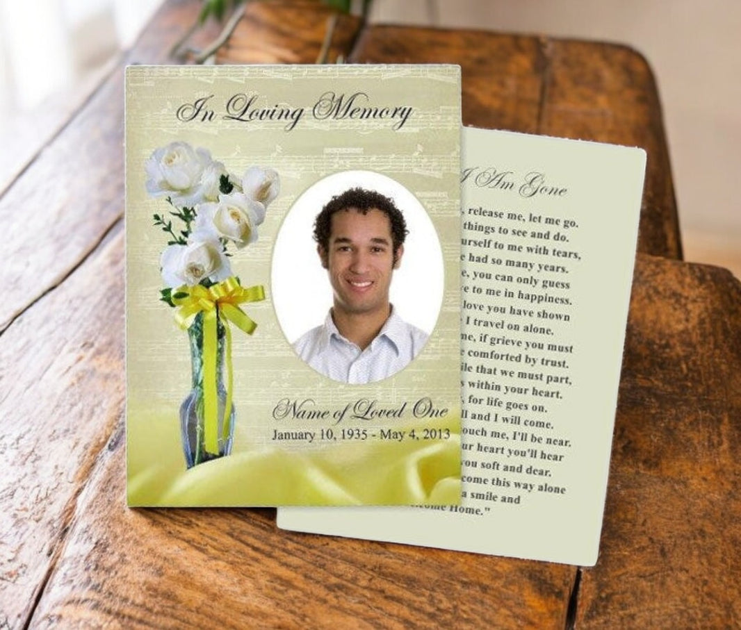 DIY Memorial Cards - Memorial Card Templates – Funeral Program-Site ...