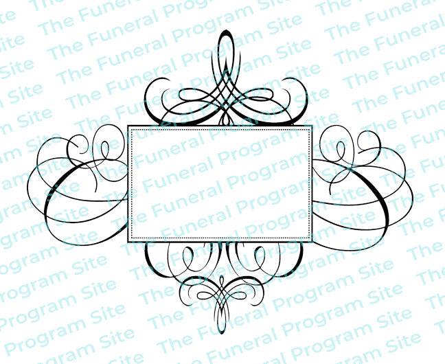 Aria Elegant Vector Flourish Border Template – Funeral Program-Site ...