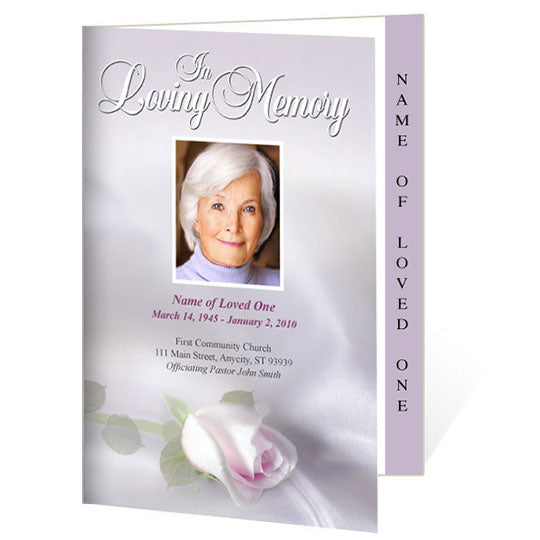 Beloved 4-Sided Graduated Funeral Program Template – Funeral Program ...