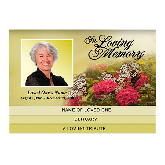 Bouquet Bottom Graduated Funeral Template – Funeral Program-Site ...