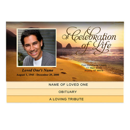 Footprint 8-Sided Bottom Fold Graduated Program Template – Funeral ...