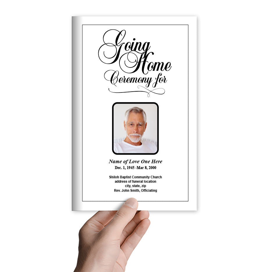 Going Home Funeral Program Template – Funeral Program-Site Funeral ...