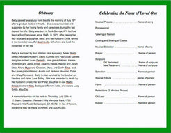 South Africa Funeral Program Template | DIY Funeral Programs – Funeral ...