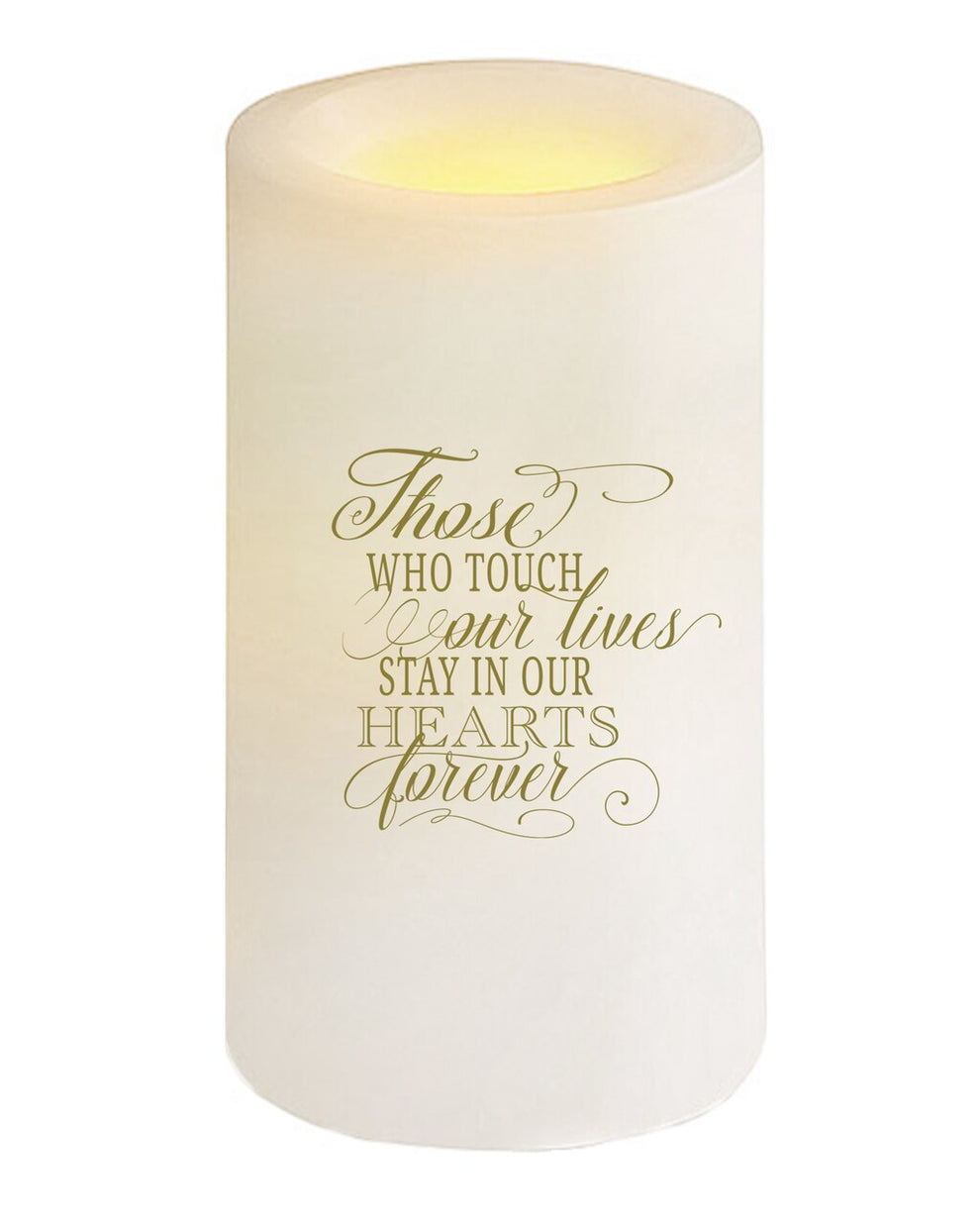 Brandy Flameless In Loving Memory Memorial LED Candle – Funeral Program ...
