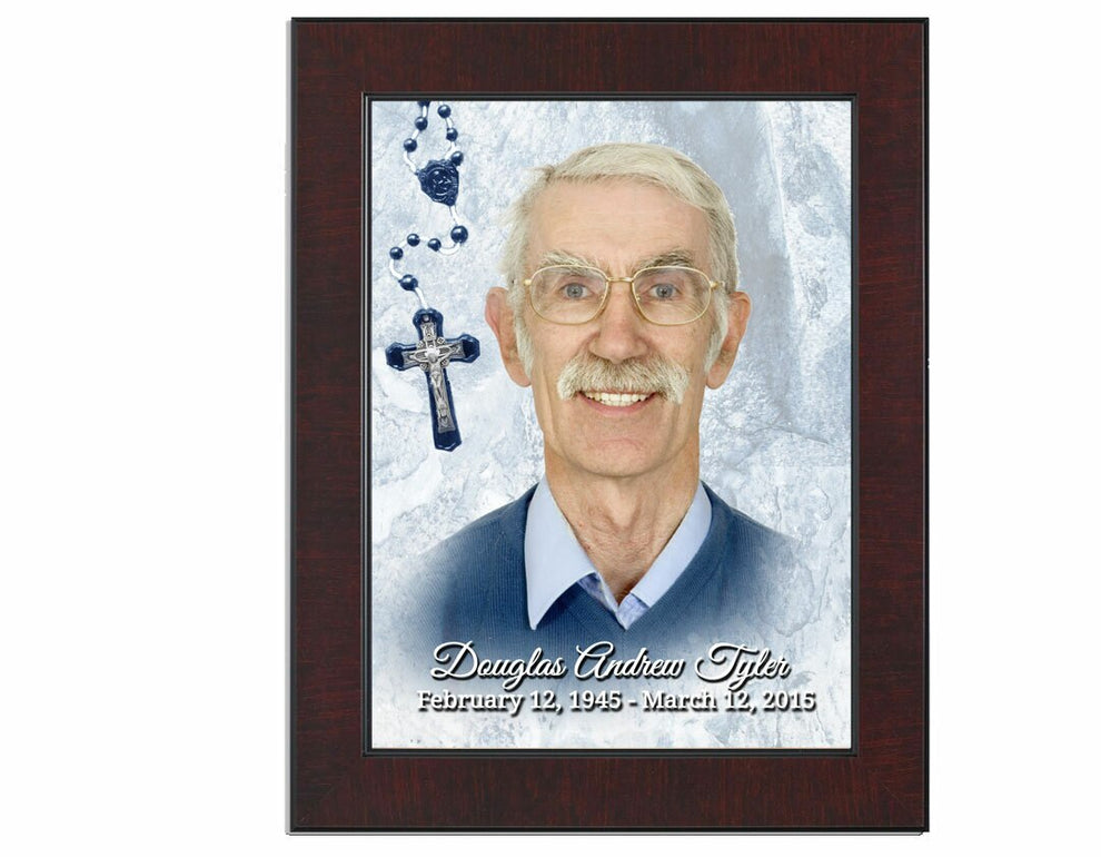 Crucifix Funeral Memorial Poster Portrait – Funeral Program-Site ...