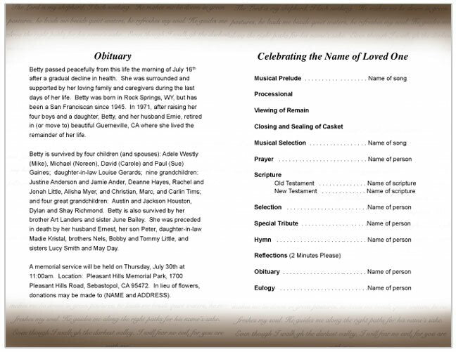 Rosary Funeral Program Template DIY Funeral Programs Funeral Rosary Funeral Program Template DIY Funeral Programs Funeral
