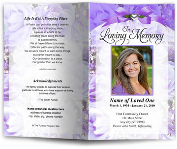 DIY Funeral Bulletins - Funeral Bulletin Templates – Funeral Program ...