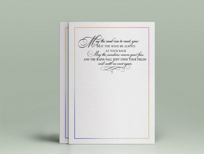 Irish Blessing Memorial Funeral Quotes Word Art Design – Funeral ...