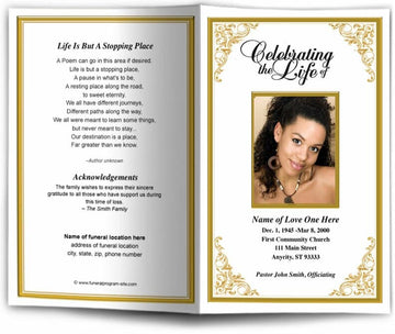 Funeral Folders and Memorial Folders – Funeral Program-Site Funeral ...