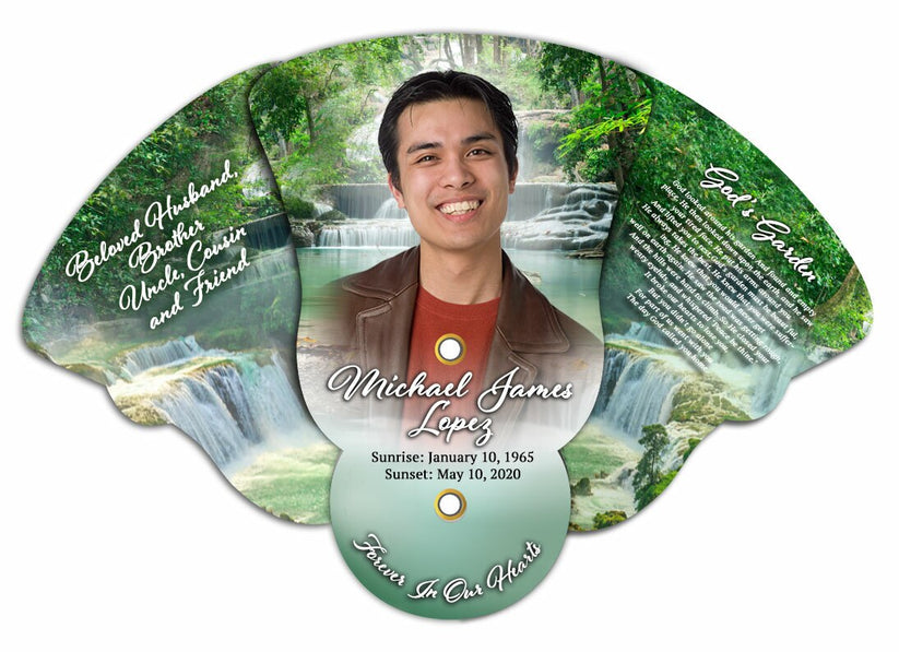 Waterfall Folding Memorial Fan (Pack of 10) – Funeral Program-Site ...
