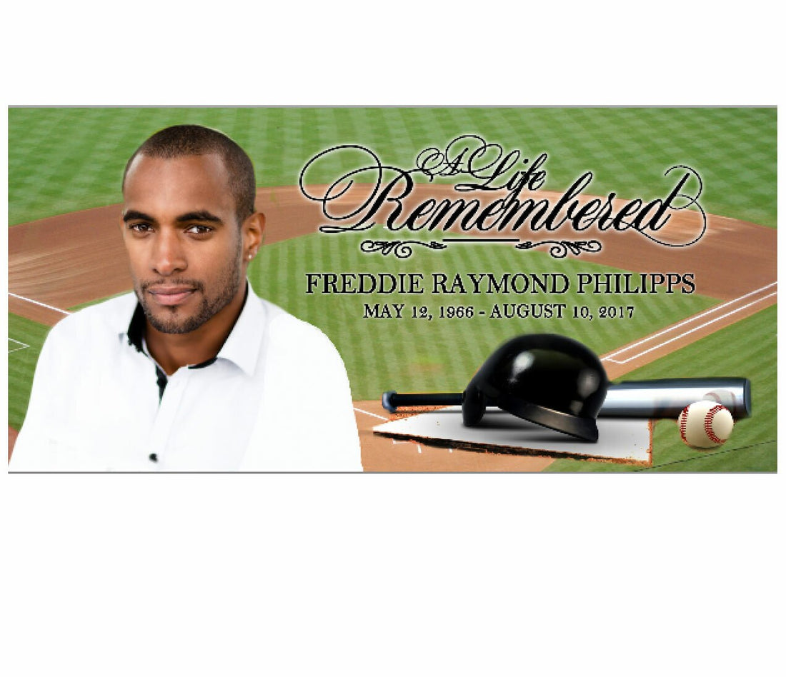 Baseball Casket Head Panel Insert – Funeral Program-Site Funeral ...