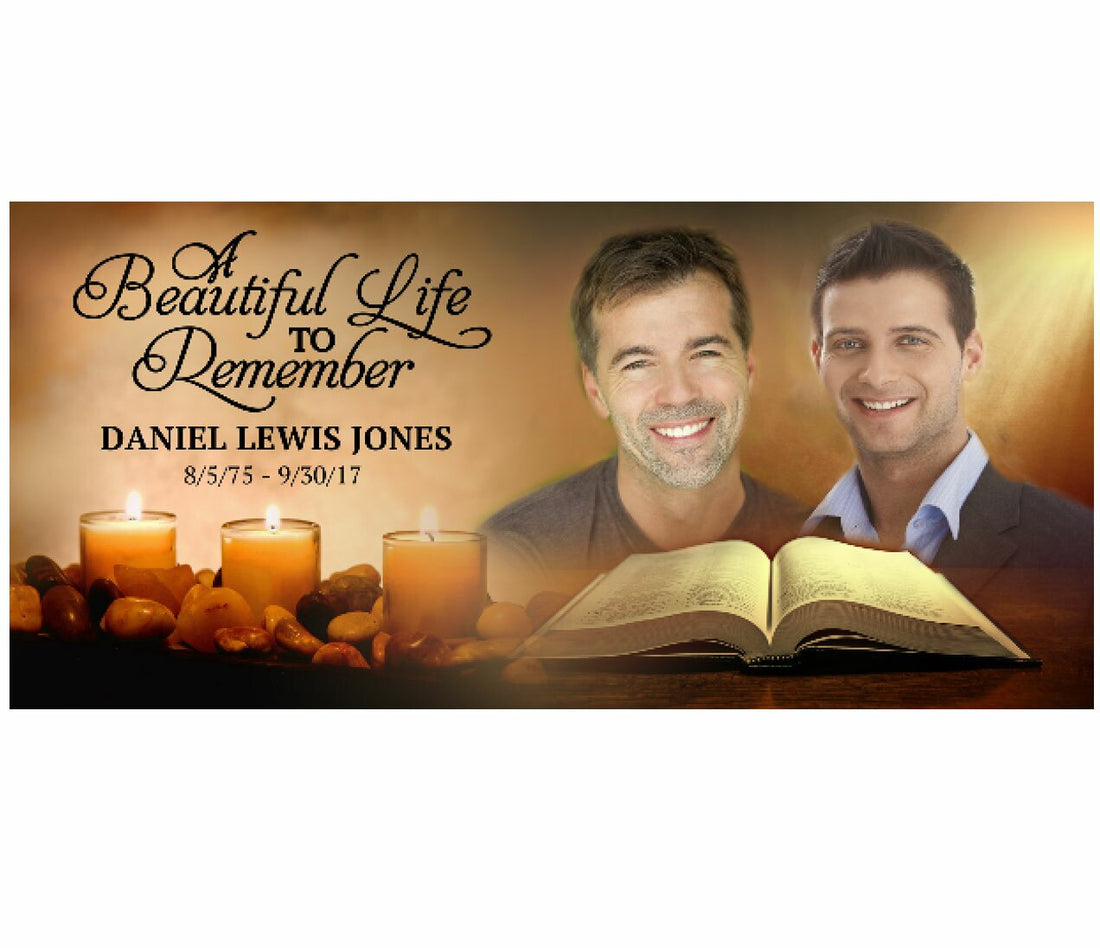 Open Bible Casket Head Panel Insert – Funeral Program-Site Funeral ...