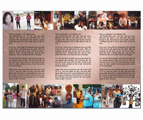 Photo Collage Borders Customization Service – Funeral Program-Site ...