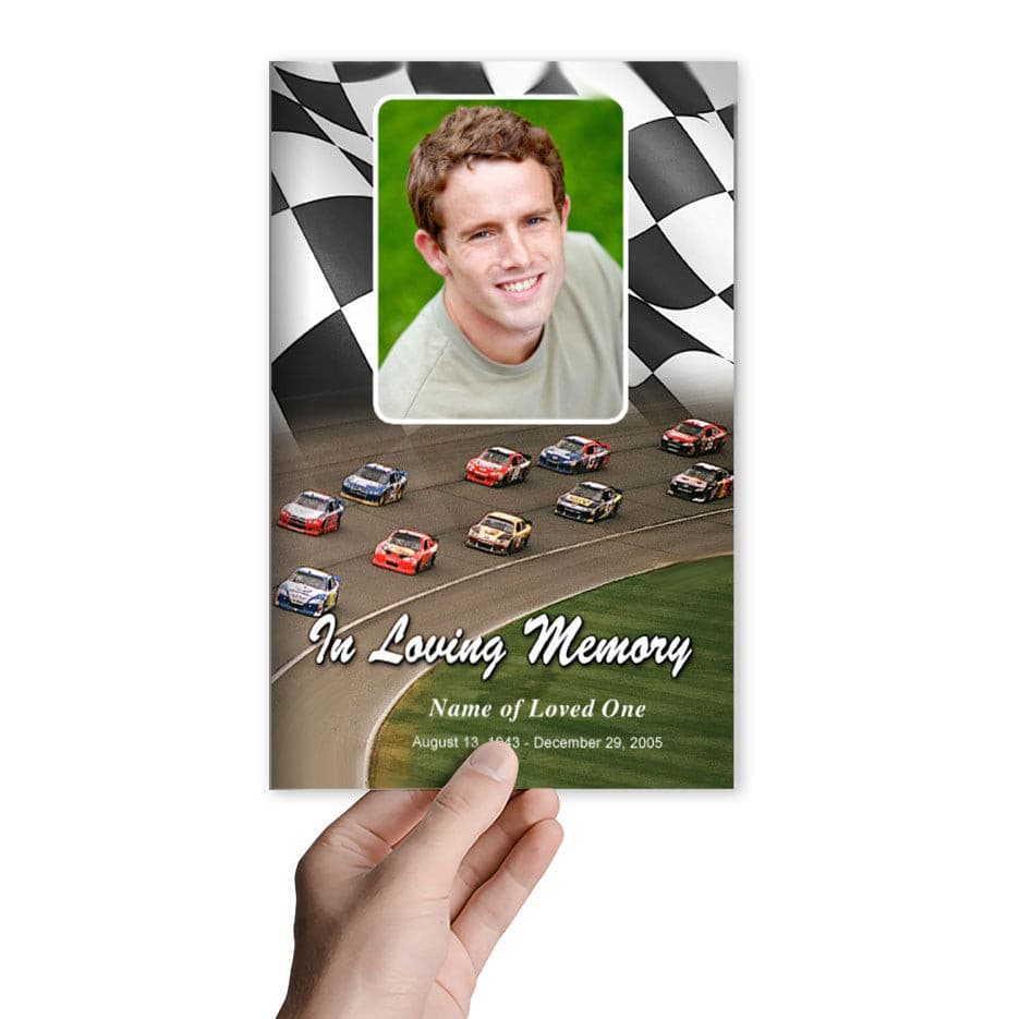 Racing Funeral Program Template | DIY Funeral Programs – Funeral ...